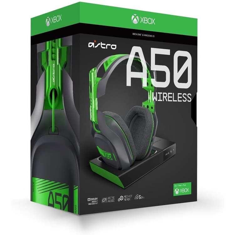 Logitech Astro A50 Gaming Headphone Bluetooth with microphone - Black ...